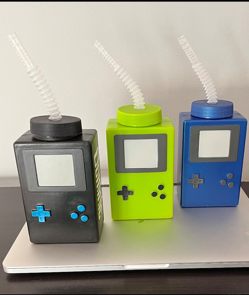 Personalized Gameboy/gamer Water Bottle - Etsy