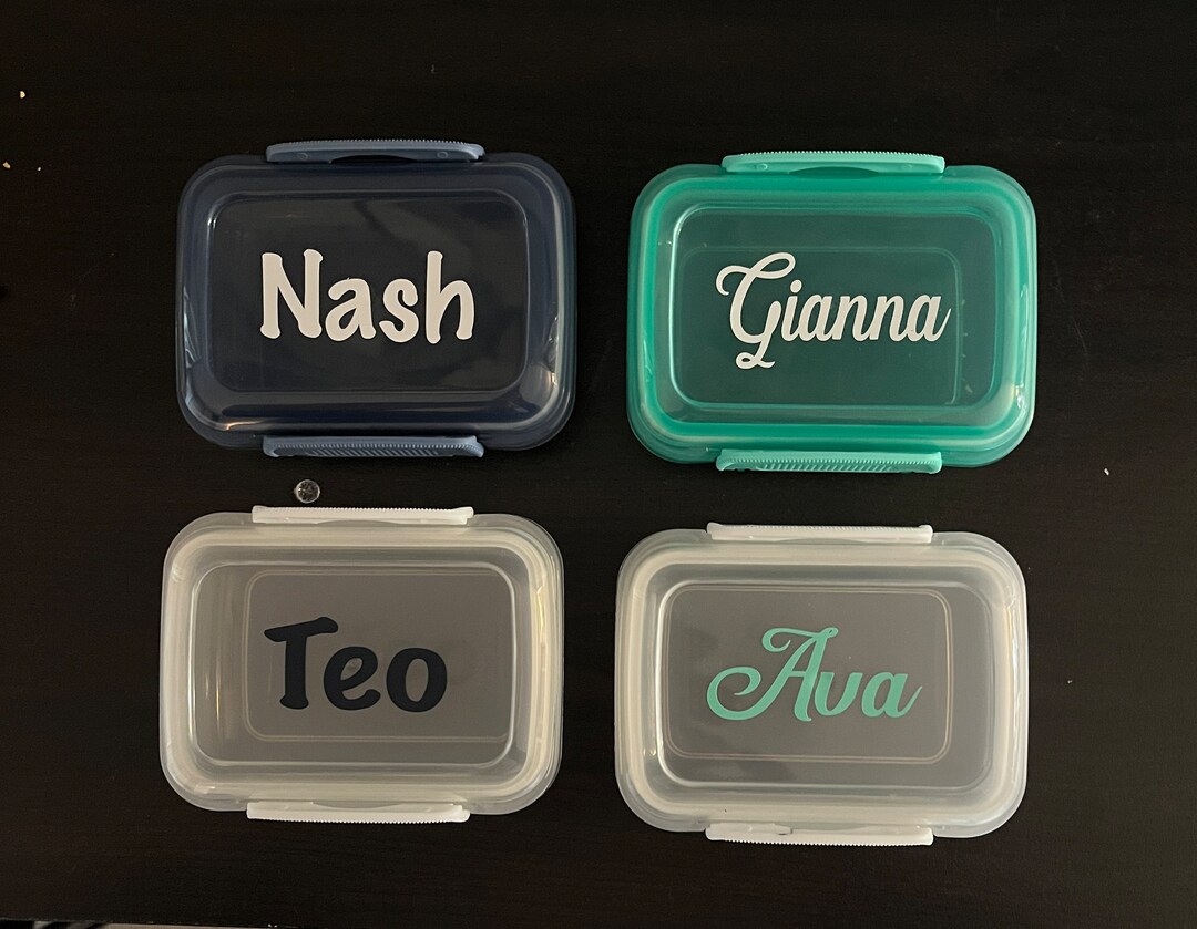 Set of 2 Personalized Snack or Crayon Boxes - Etsy