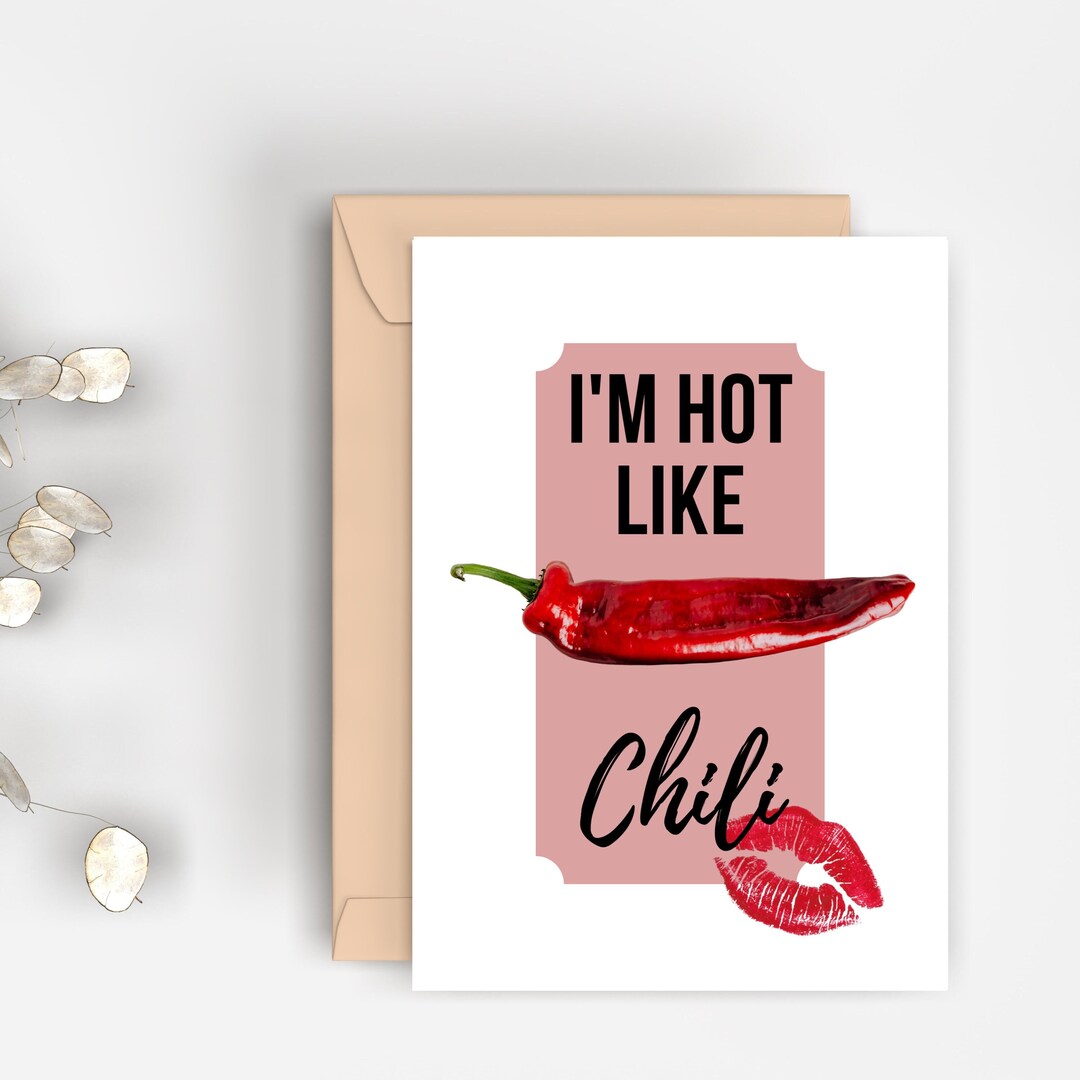 Hot Like Chili - Digital DIN A4 Poster Download for Self-printing - Etsy