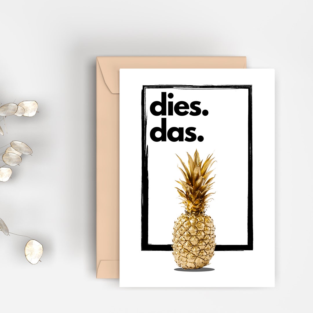 This is the Pineapple 2 Variants Handwriting and Bold Writing DIN A4 ...