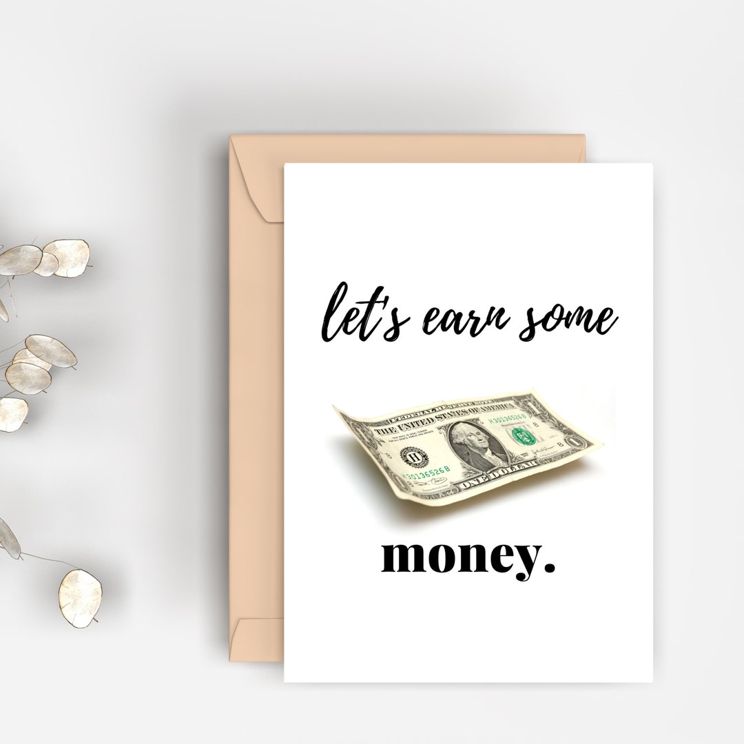 Let's Earn Some Money DIN A4 Poster Download to Print Yourself - Etsy