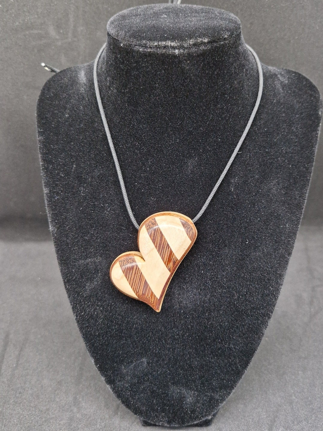 Necklace Pendant Heart Made of Various Types of Wood - Etsy
