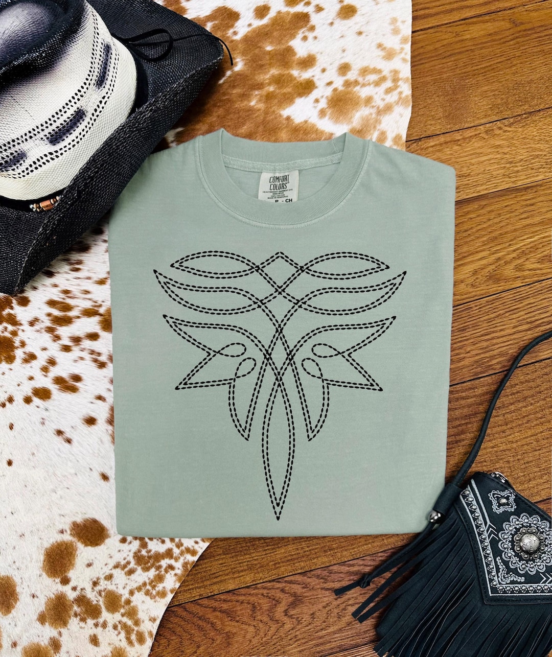 Boot Stitch T-shirt, Cute Western Boots Rodeo Graphic Tee, Gift for ...