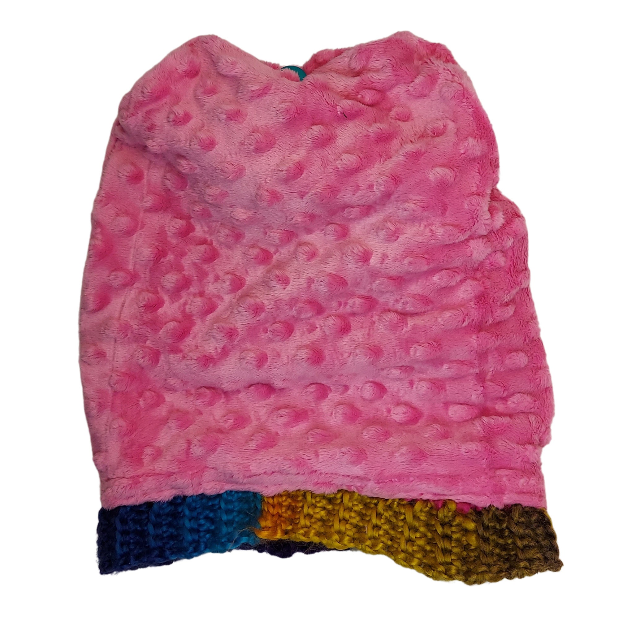 Breast Cancer Gift - Brave Gypsy Hot Pink Velvet Lined Crocheted Medium ...