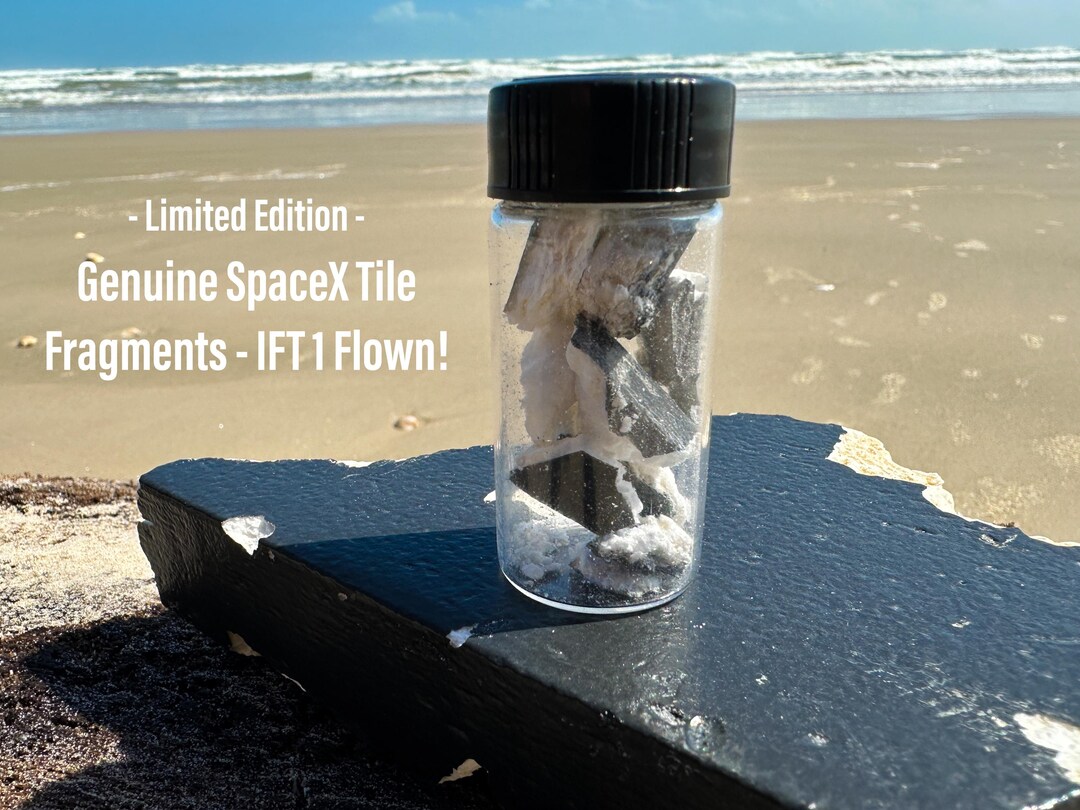 Spacex Starship Heat Tile Fragments, Flown on Flight-1, Collector's ...