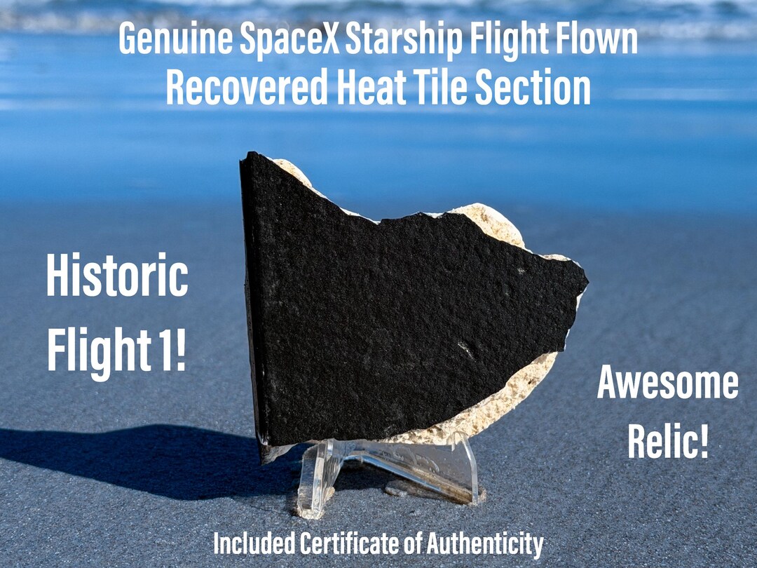 Genuine Spacex Starship Heat Tile Section (med) Collector’s Custom Gift ...