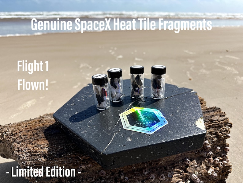 Genuine Spacex Starship Heat Tile Fragments Display (family Gift Pack ...