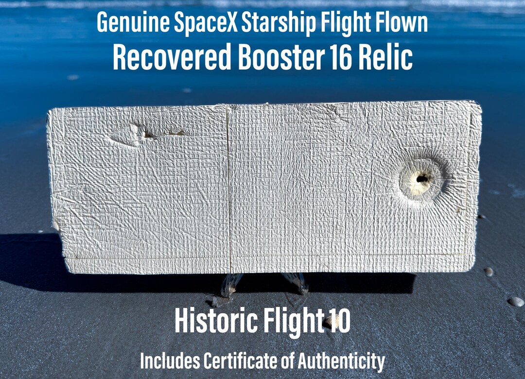 Spacex Starship RARE Flight Flown Relic (X Lg Insul Panel) - Custom ...