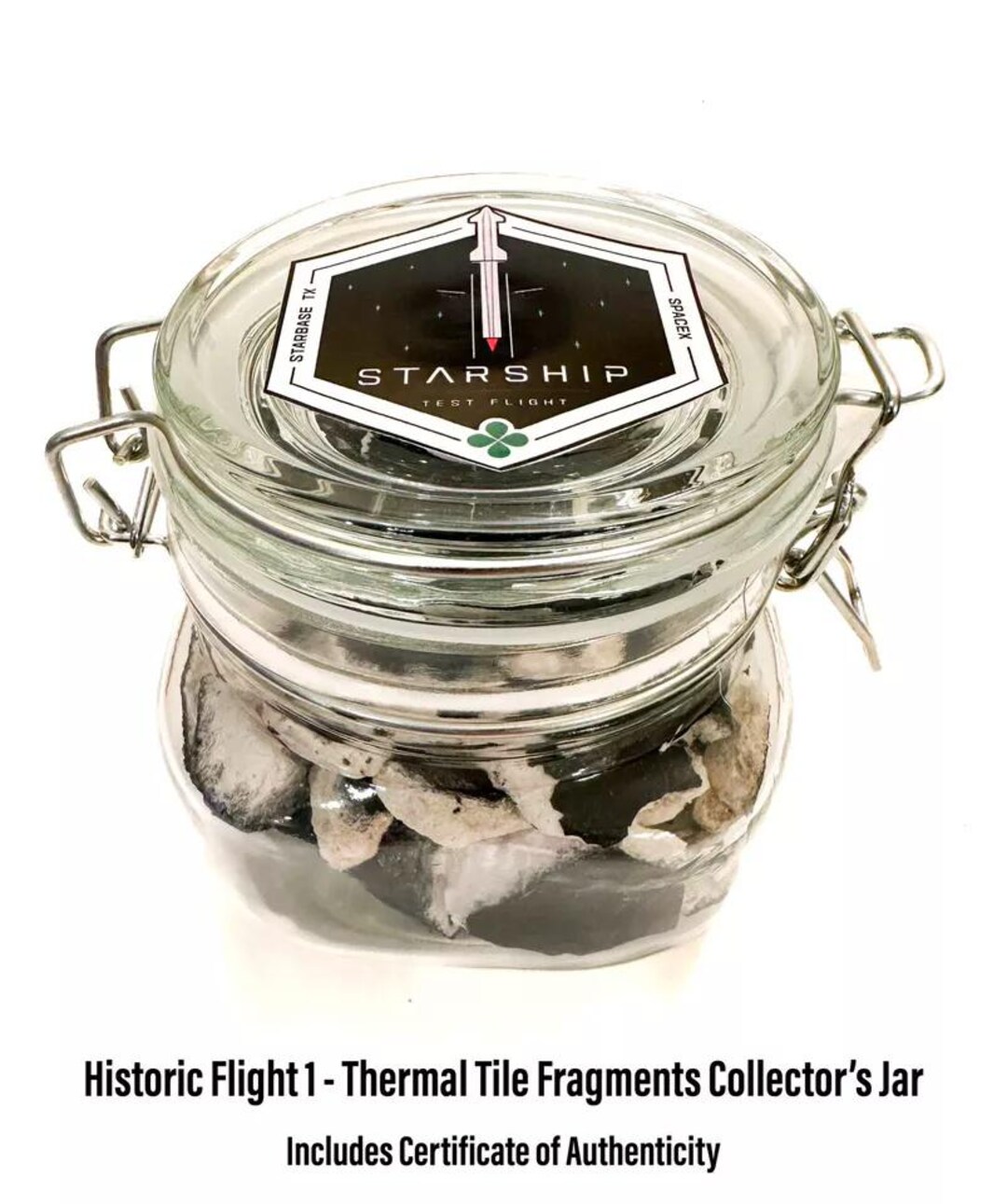 Spacex Starship Heat Tile Fragments Historic SN24 Flight 1 Custom ...