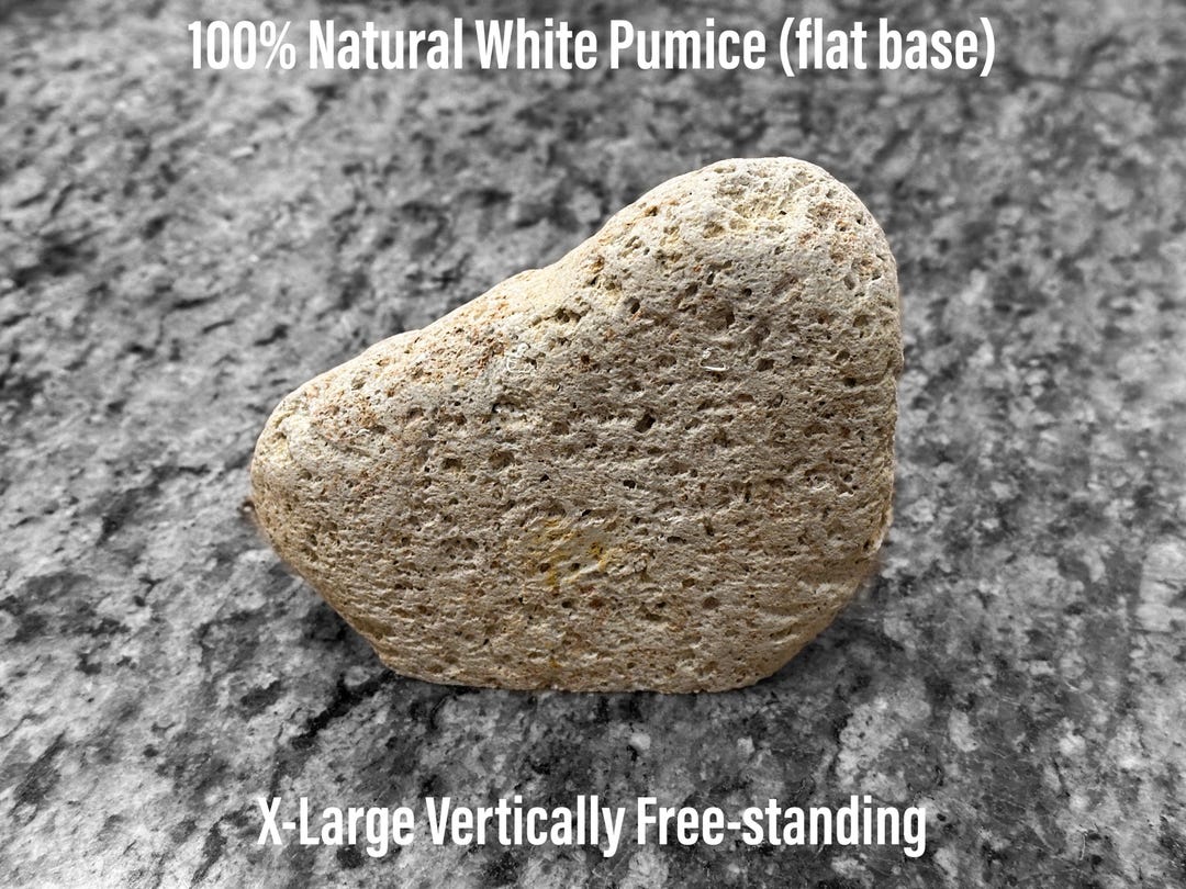 100 Percent Natural Organic White Pumice Stone (flat Base Free-standing ...