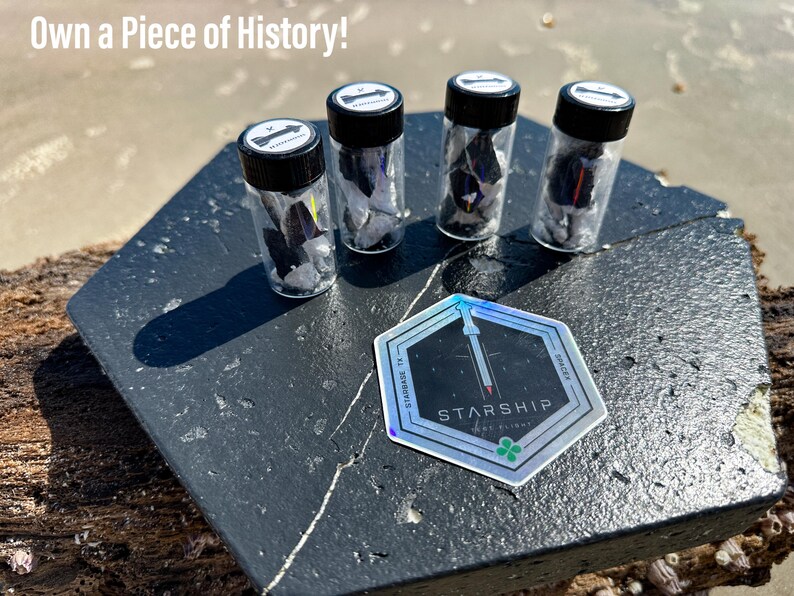 Genuine Spacex Starship Heat Tile Fragments Display (family Gift Pack ...