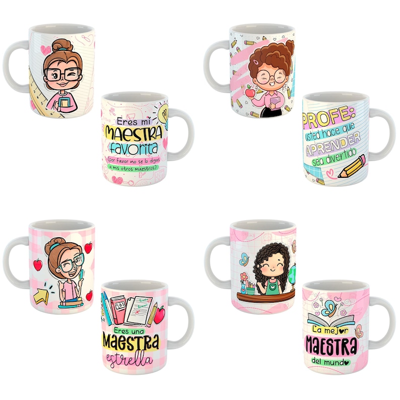 10 Editable Templates for Sublimating Teacher's Day Mugs - Including ...