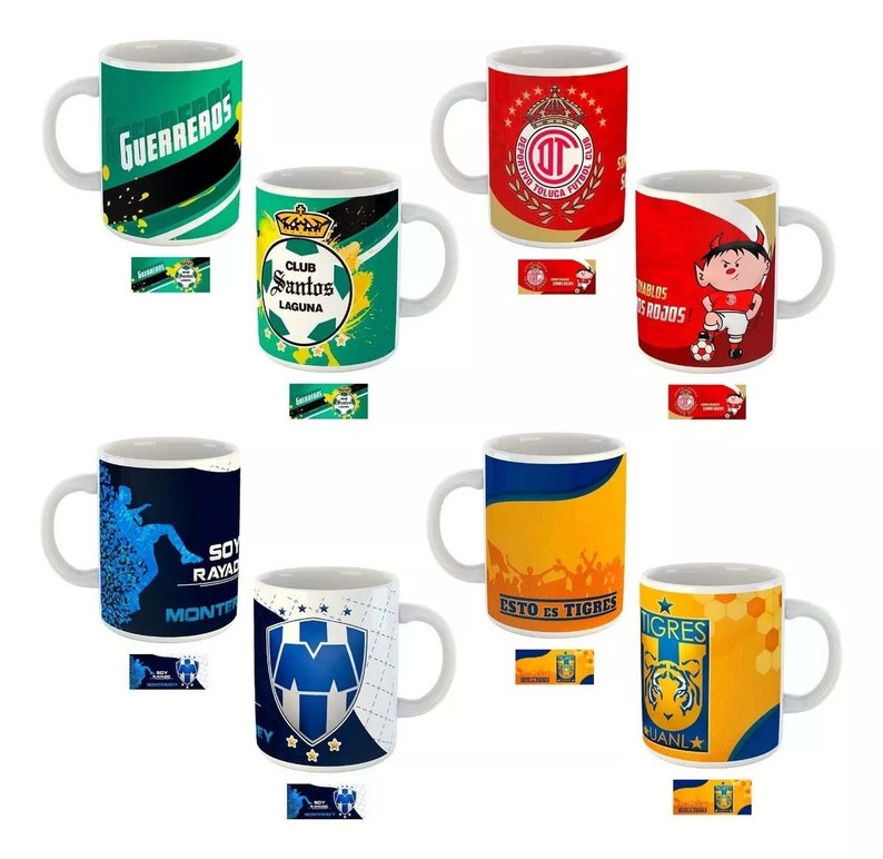 20 Templates to Sublimate Mugs Mexico Soccer Teams - Etsy