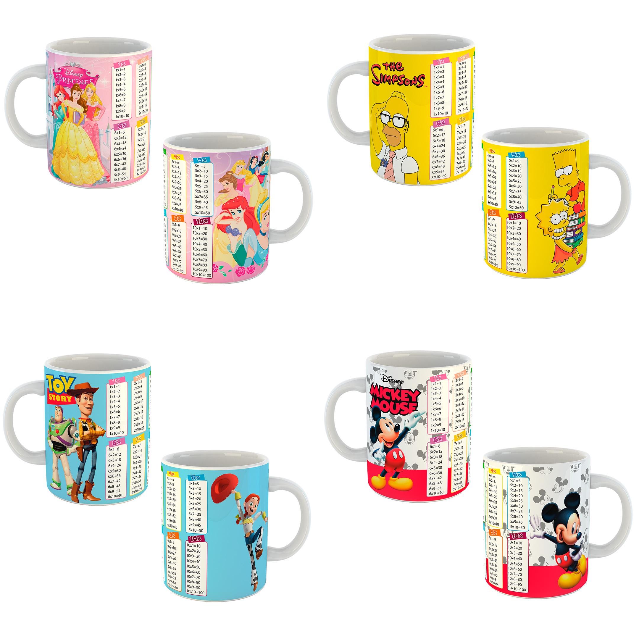 14 Editable Templates to Sublimate Mugs With Multiplication Tables ...
