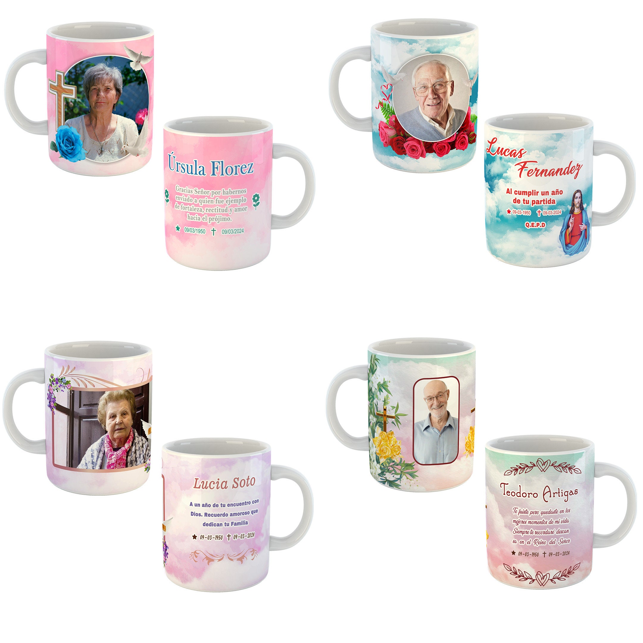 15 Templates for Sublimating 11 Oz Mugs With Funeral Memento Designs - Etsy
