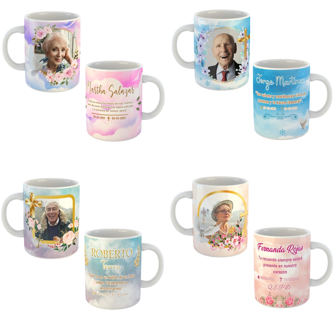 15 Templates for Sublimating 11 Oz Mugs With Funeral Memento Designs - Etsy