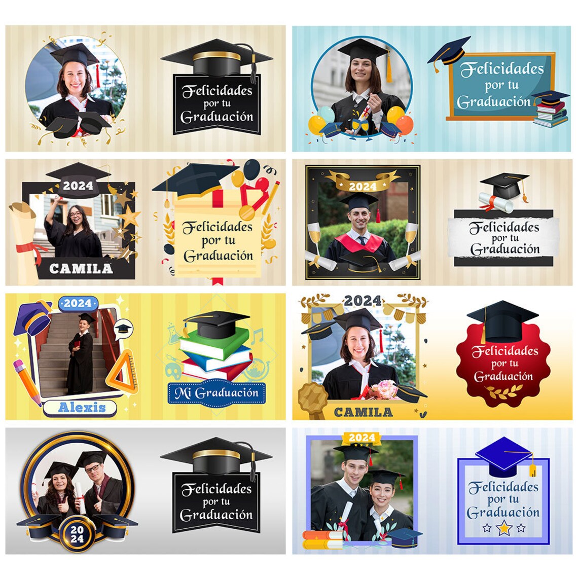 10 Editable Templates to Sublimate Graduation Mugs With Photos ...