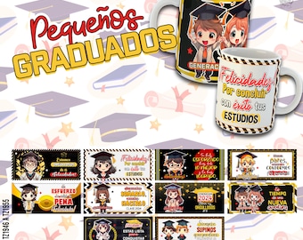 13 Editable Templates to Sublimate Graduation Mugs Designs With ...