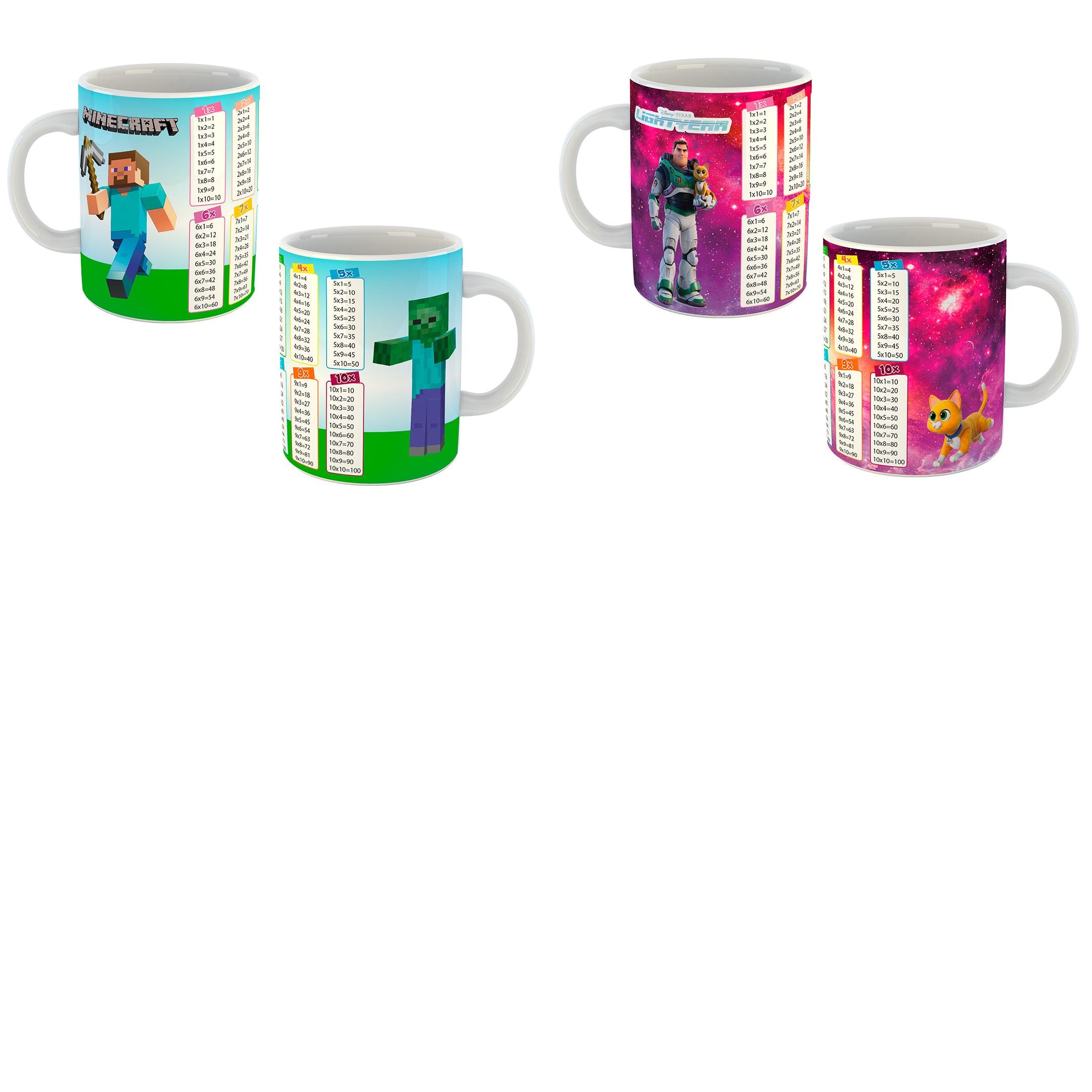 14 Editable Templates to Sublimate Mugs With Multiplication Tables ...