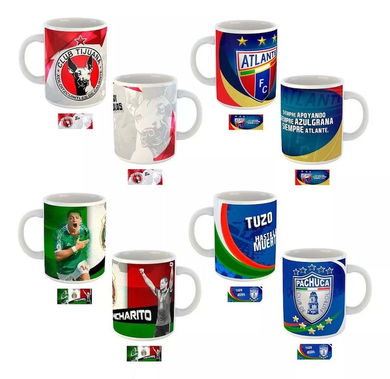 20 Templates to Sublimate Mugs Mexico Soccer Teams - Etsy