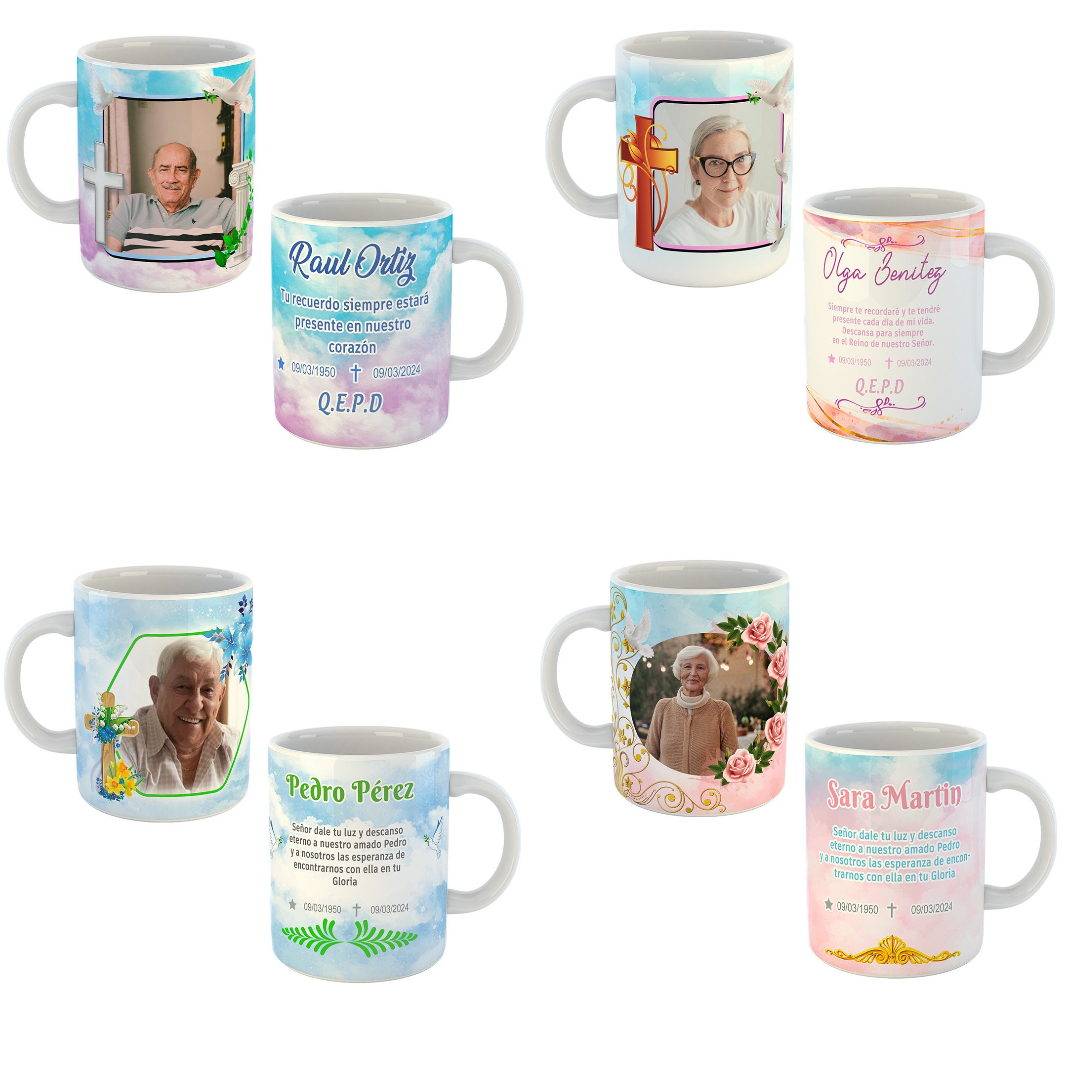 15 Templates for Sublimating 11 Oz Mugs With Funeral Memento Designs - Etsy