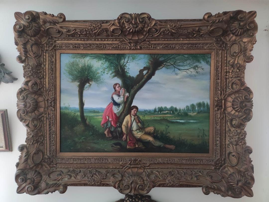 Antique Polish Rococo Baroque Painting Frame Aleksander Kotsis - Etsy
