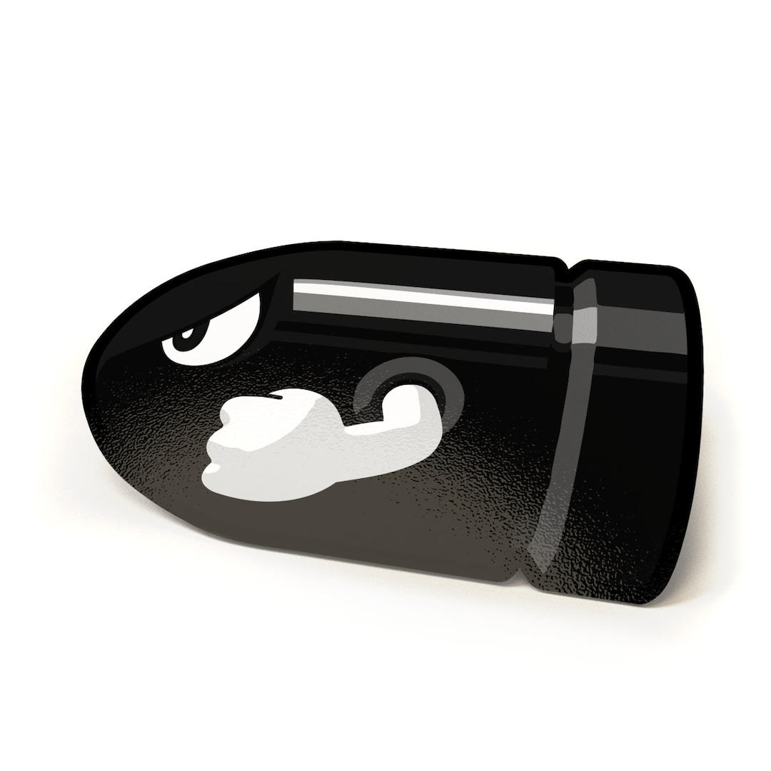 Bullet Bill Sticker - Decals for Car, Laptop, Phone, Console - Etsy