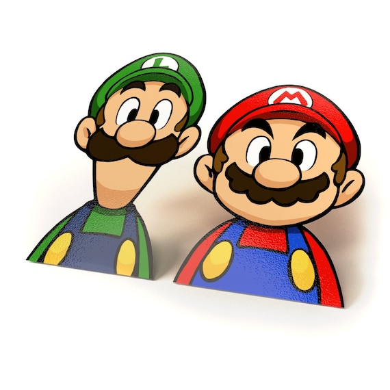 Papel Luigi Pegatina Estrella