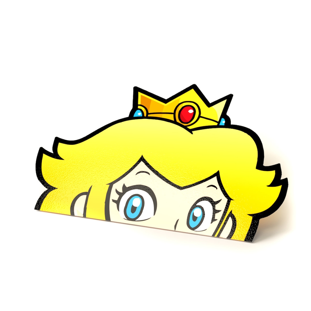 Crowned Lady Peeker Sticker - Decals for Car, Laptop, Phone, Console - Etsy