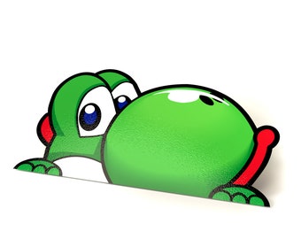 Mario and Luigi Peeker Stickers Decals for Car, Laptop, Phone, Console ...