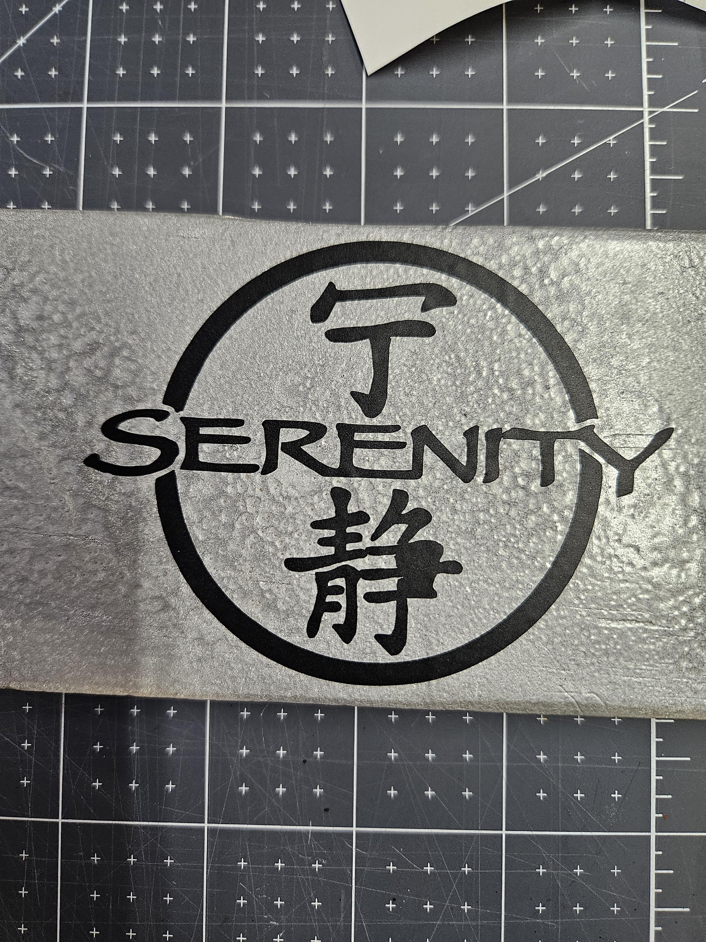Serenity Nose Art Sticker - Etsy