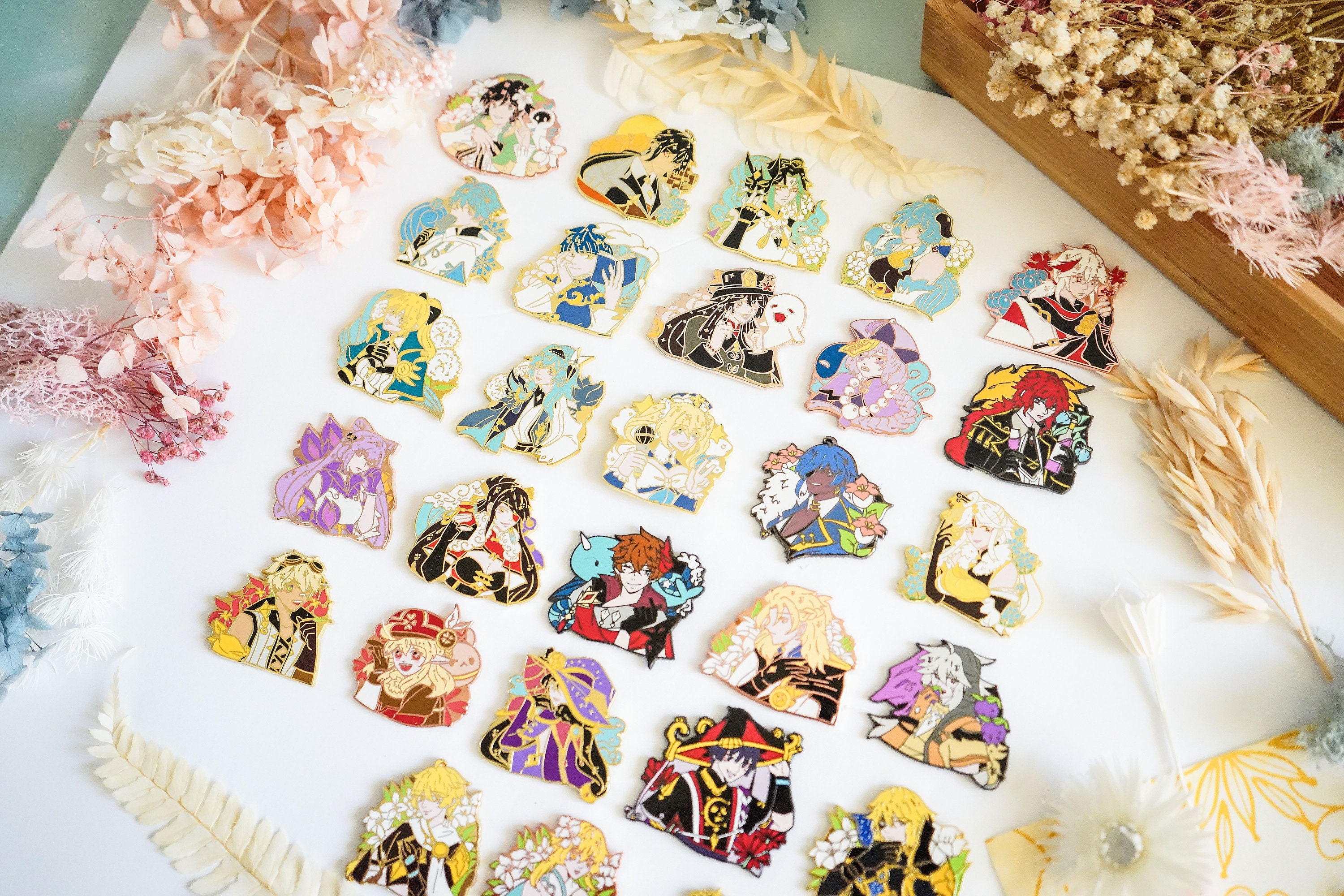 Genshin Impact Enamel Pin Collection Set I Etsy
