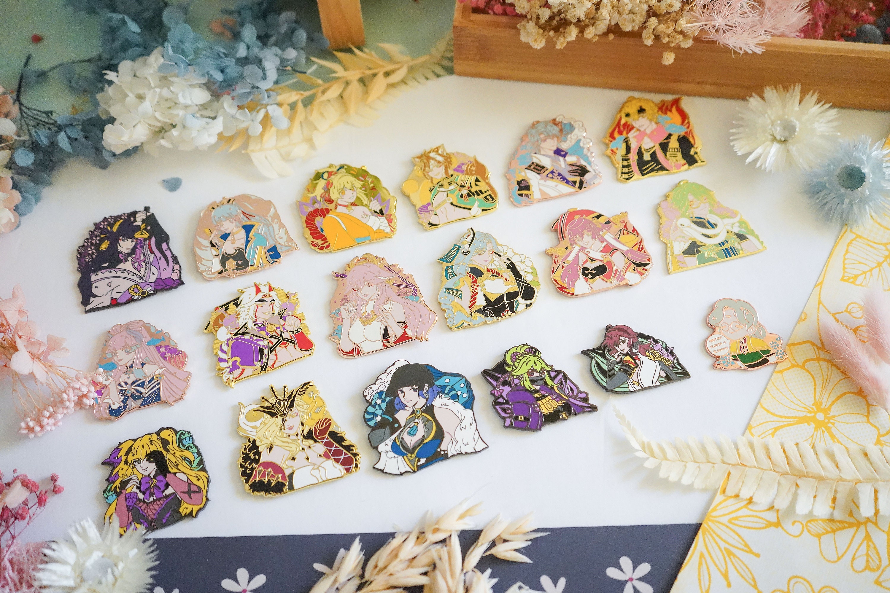 Genshin Impact Enamel Pin Collection Set Ii Etsy