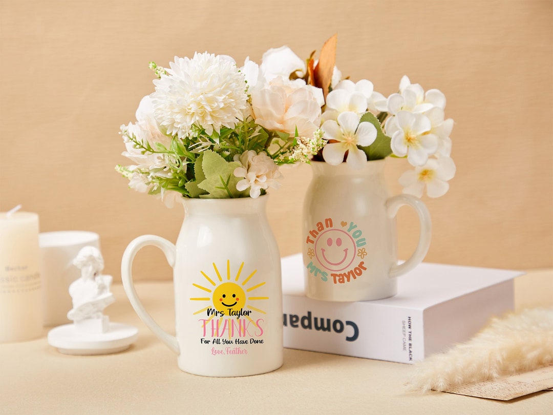 Personalized Teacher Vase/ceramic Vase for Teacher/graduating - Etsy