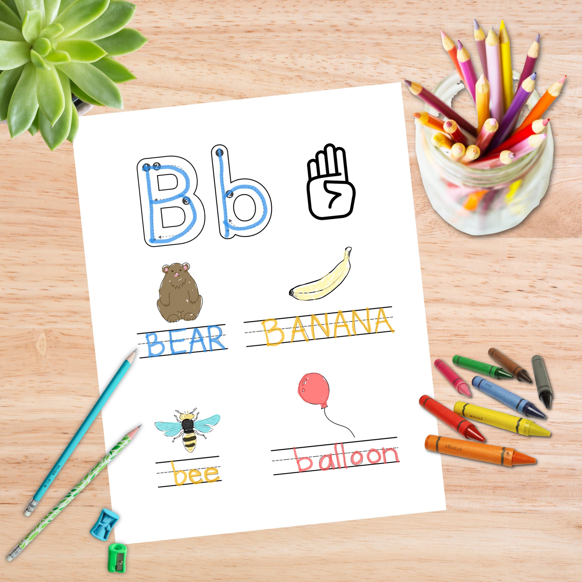 Printable Letter Tracing Book Preschool Learning Activity Alphabet ...