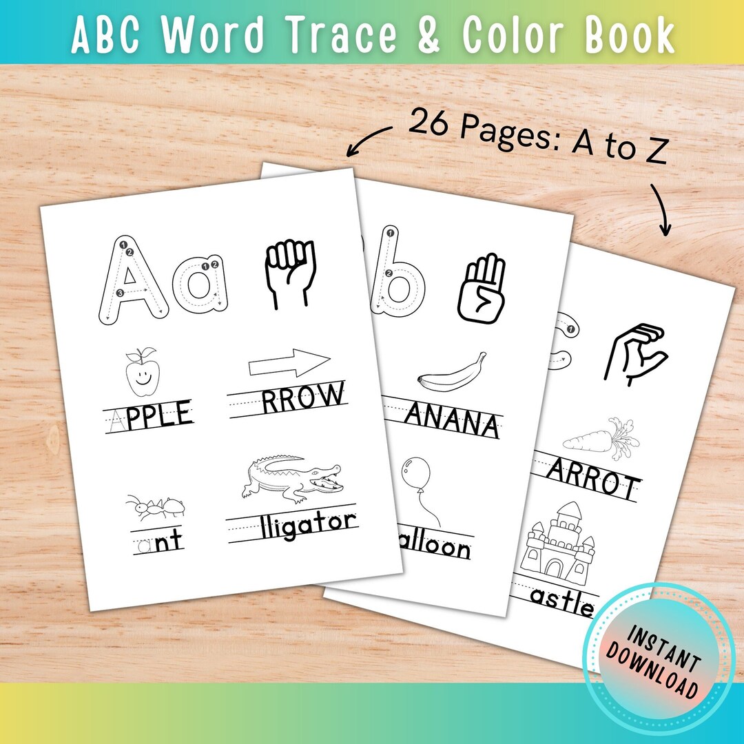 Printable Letter Tracing Worksheet Book for Preschool Pre-k ...