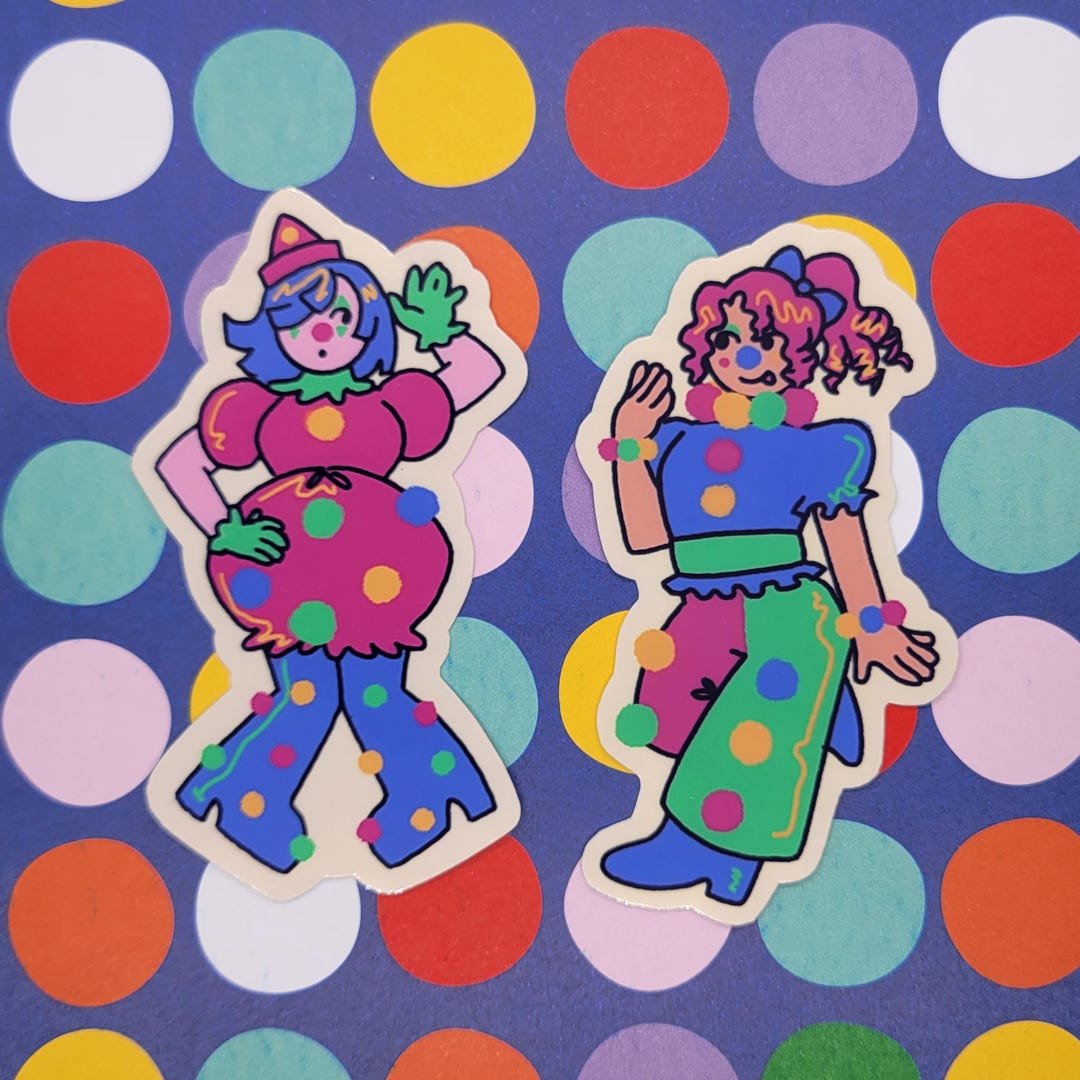 Pom Poms Fashion Sticker Pack - Etsy
