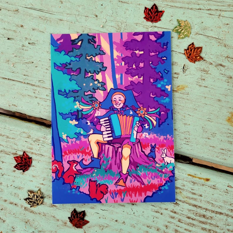 Forest Jester Art Print - Etsy