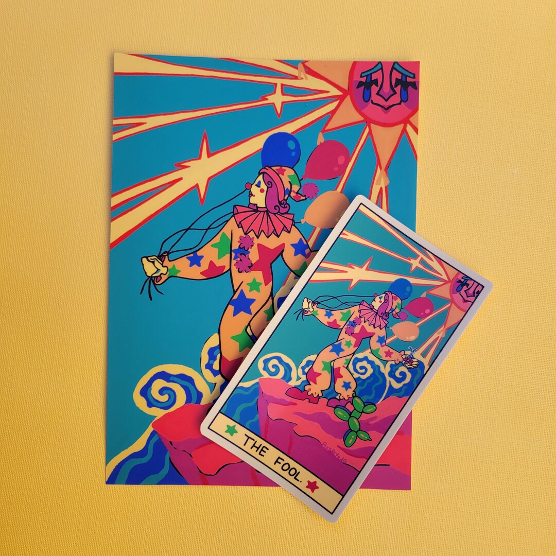 The Fool Art Print + Sticker Pack - Etsy