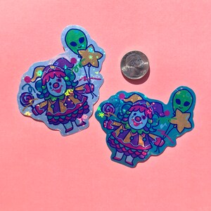 Clown Sheep Sparkly Sticker - Etsy