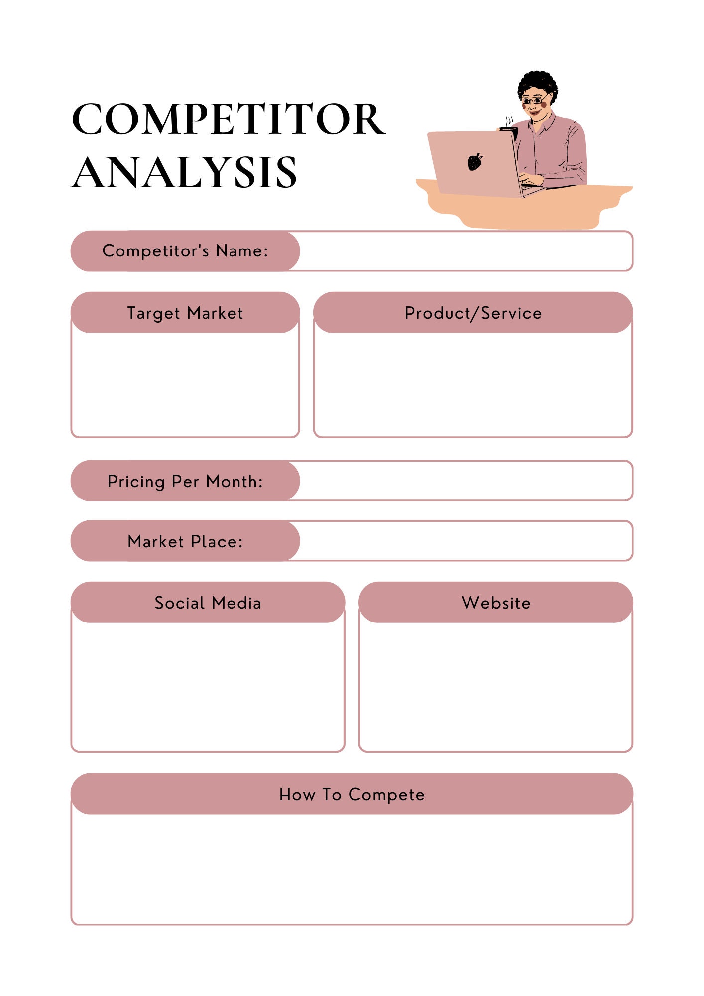Editable Business Planner, Printable Business Planner, Daily Planner ...
