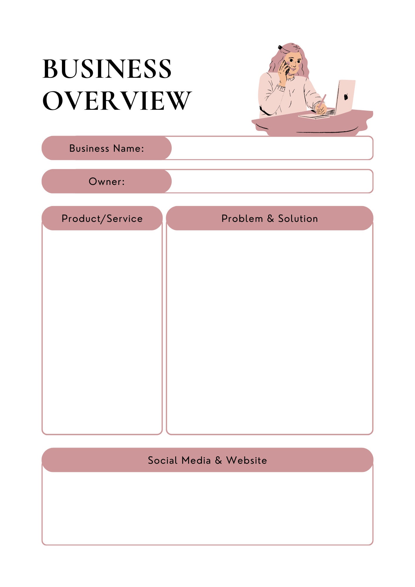 Editable Business Planner, Printable Business Planner, Daily Planner ...