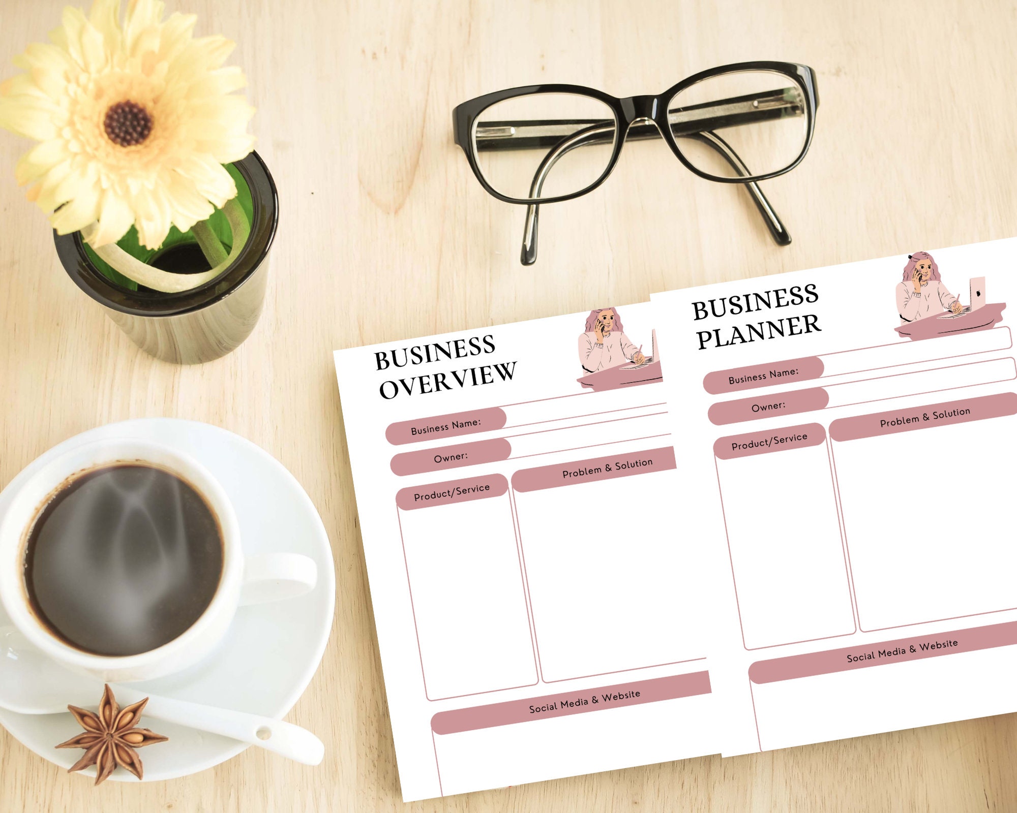 Editable Business Planner, Printable Business Planner, Daily Planner ...