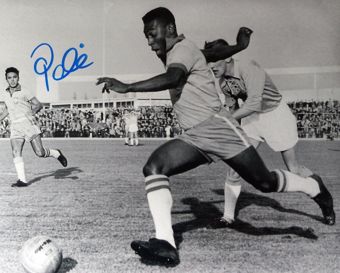 Pele - Signed Autographed 8x10 Photo W/ 3rd Party COA - Brazil - Soccer ...