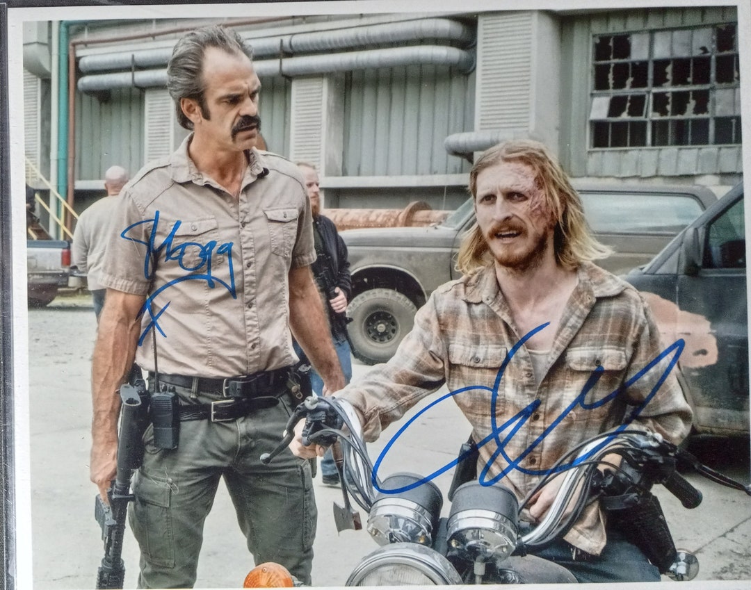 Steven Ogg & Austin Amelio 8x10 Dual Signed Autographed Photo W/ 3rd ...