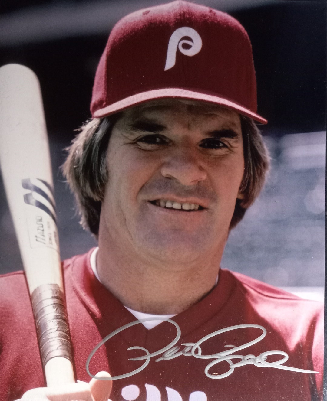 Pete Rose - Signed Autographed 8x10 Photo W/ 3rd Party COA - Cincinnati ...