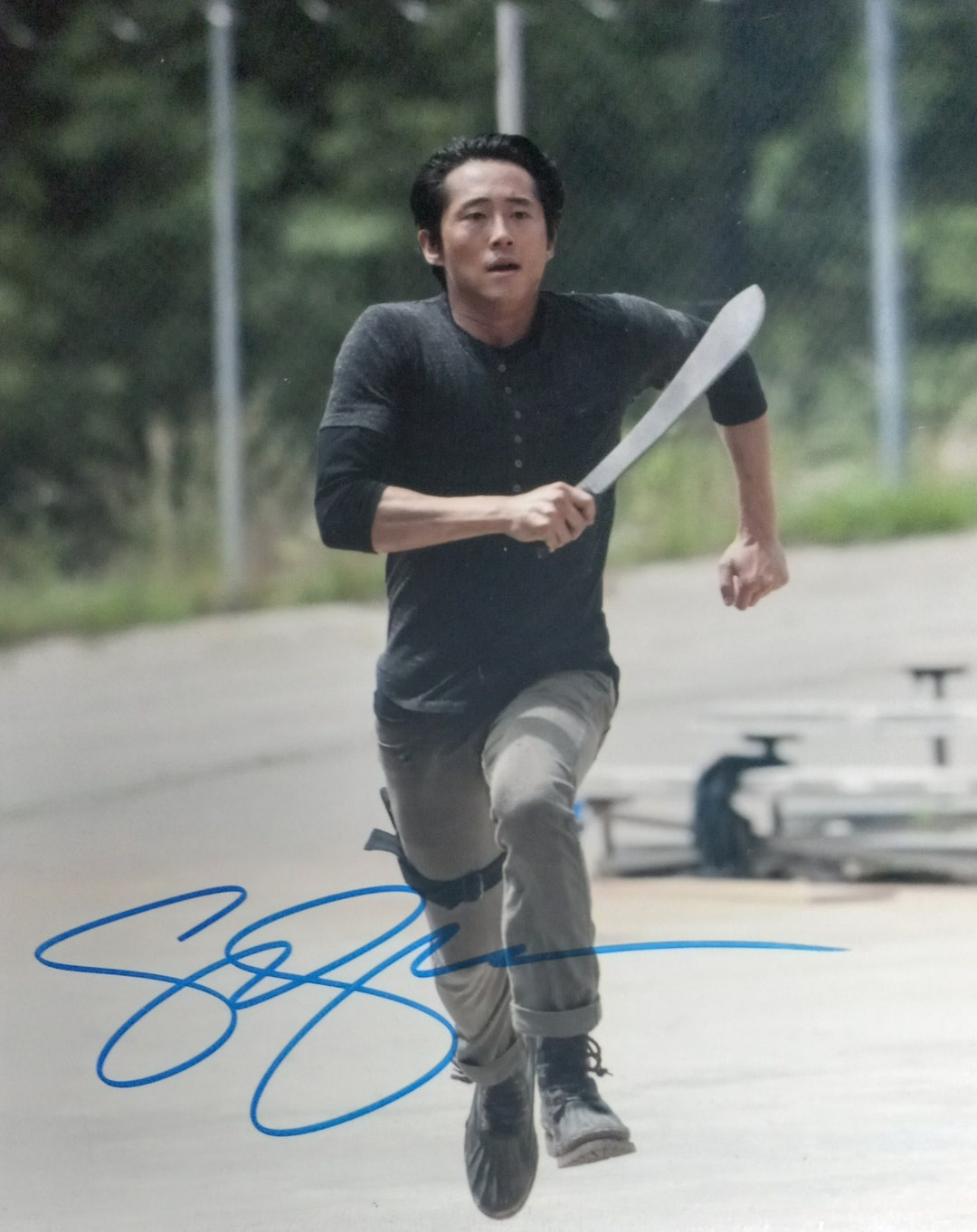 Steven Yeun 8x10 Signed Autographed Photo W/ A1COA the Walking Dead ...