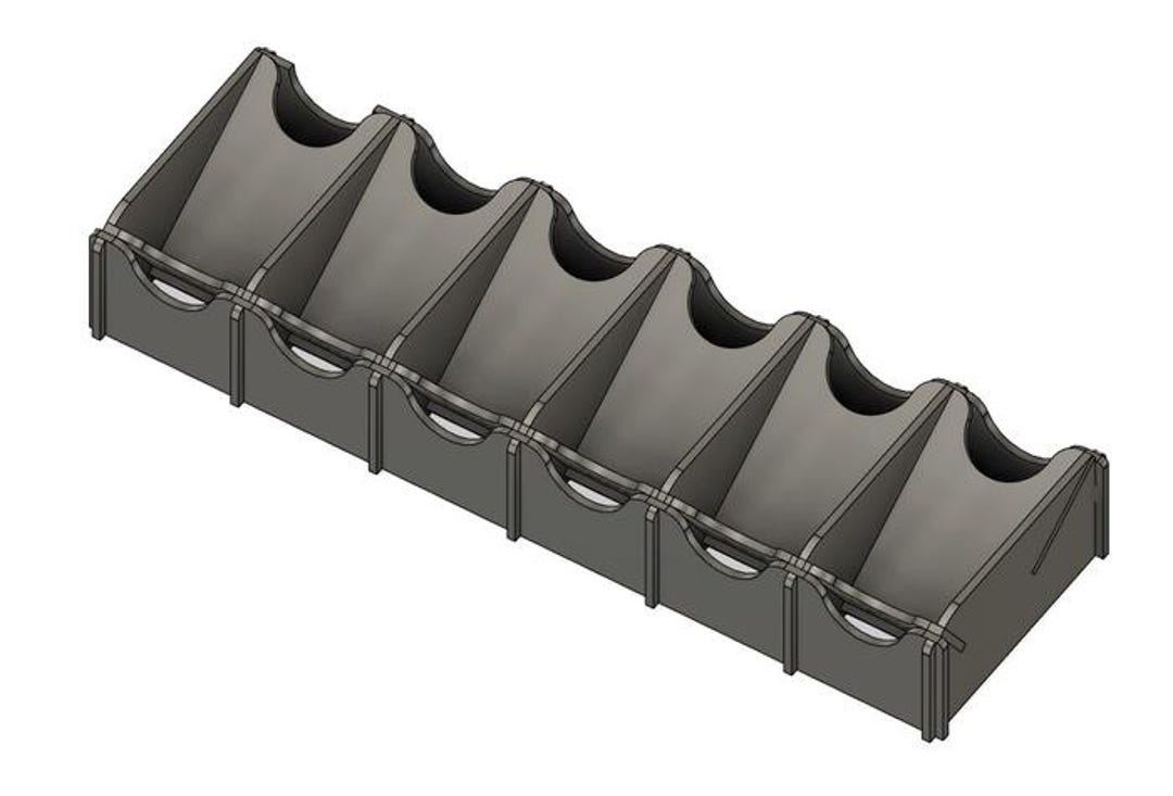 Laser Cut 6-slot Slide-in Card Sorting Tray (no Glue Assembly) - Etsy