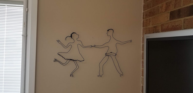 Swing Dancers Wall Wire Sculpture - Etsy