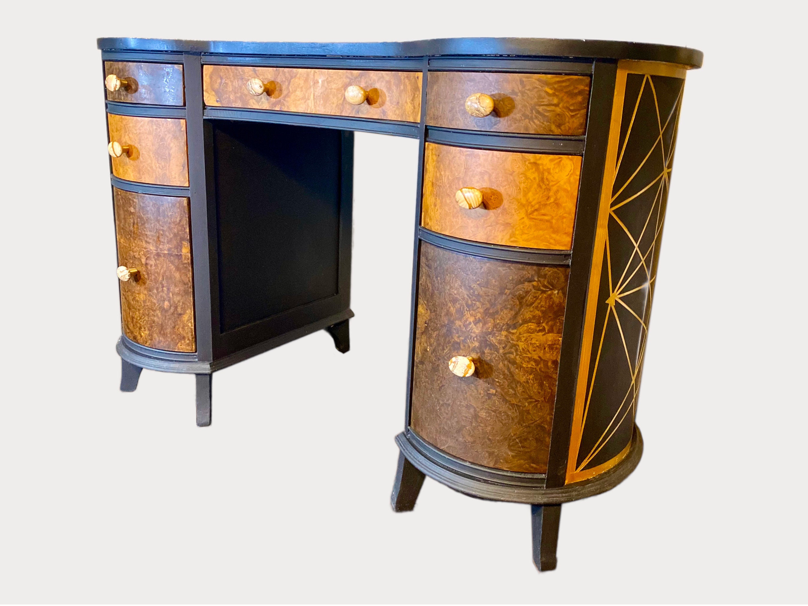 Art Deco Desk Etsy